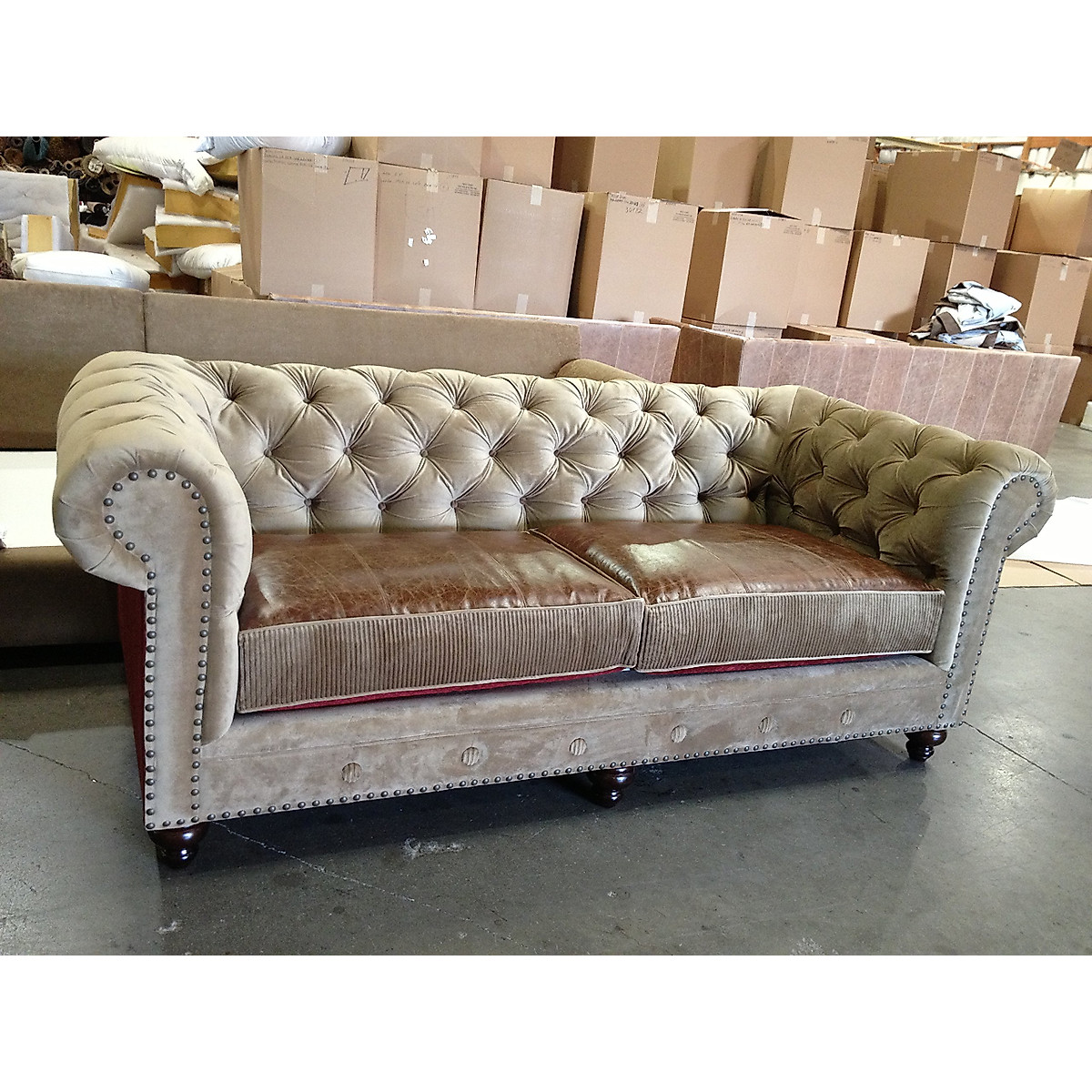 New Dimension Bun Feet Dark Wanut Sofa Legs (Set of 4)