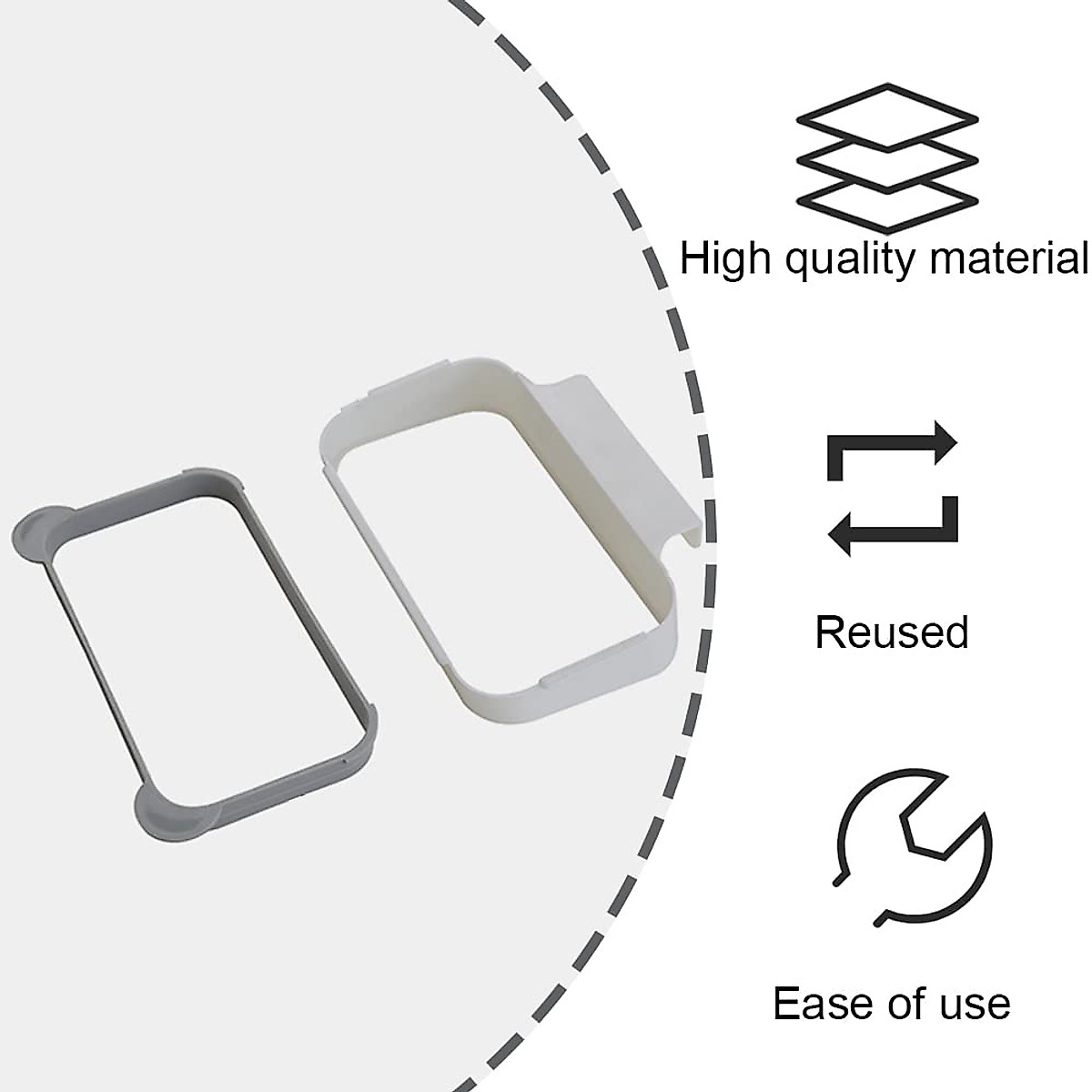 Trash Bag Holder Hanging Garbage Bag, Holder Panda Shape Garbage Bags, Storage Rack for Kitchen Cabinet Bedroom Sink