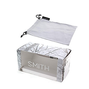 SMITH Skyline Black/ChromaPop Everyday Red Mirror Medium fit Ski Goggles For Men For Women + BUNDLE with Designer iWear Eyewear Kit