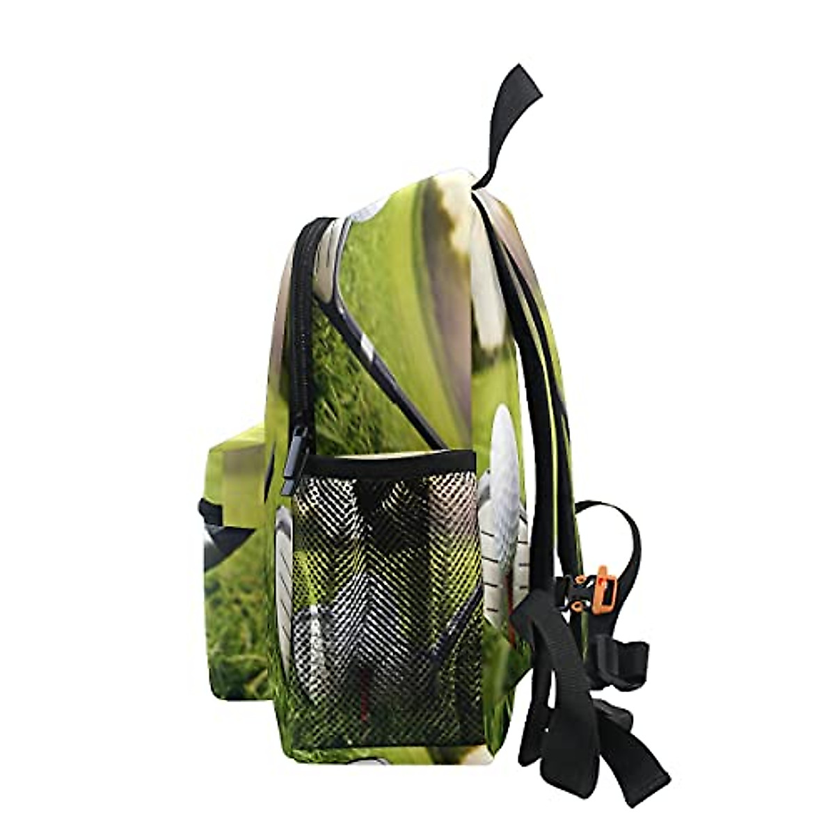 TropicalLife Sport Golf Ball Kids Backpack School Bag, Grass Preschool Bookbag for Toddler Boys Girls Teens