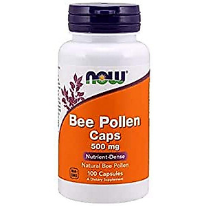 NOW FOODS Crd Bee Pollen, 100 Count