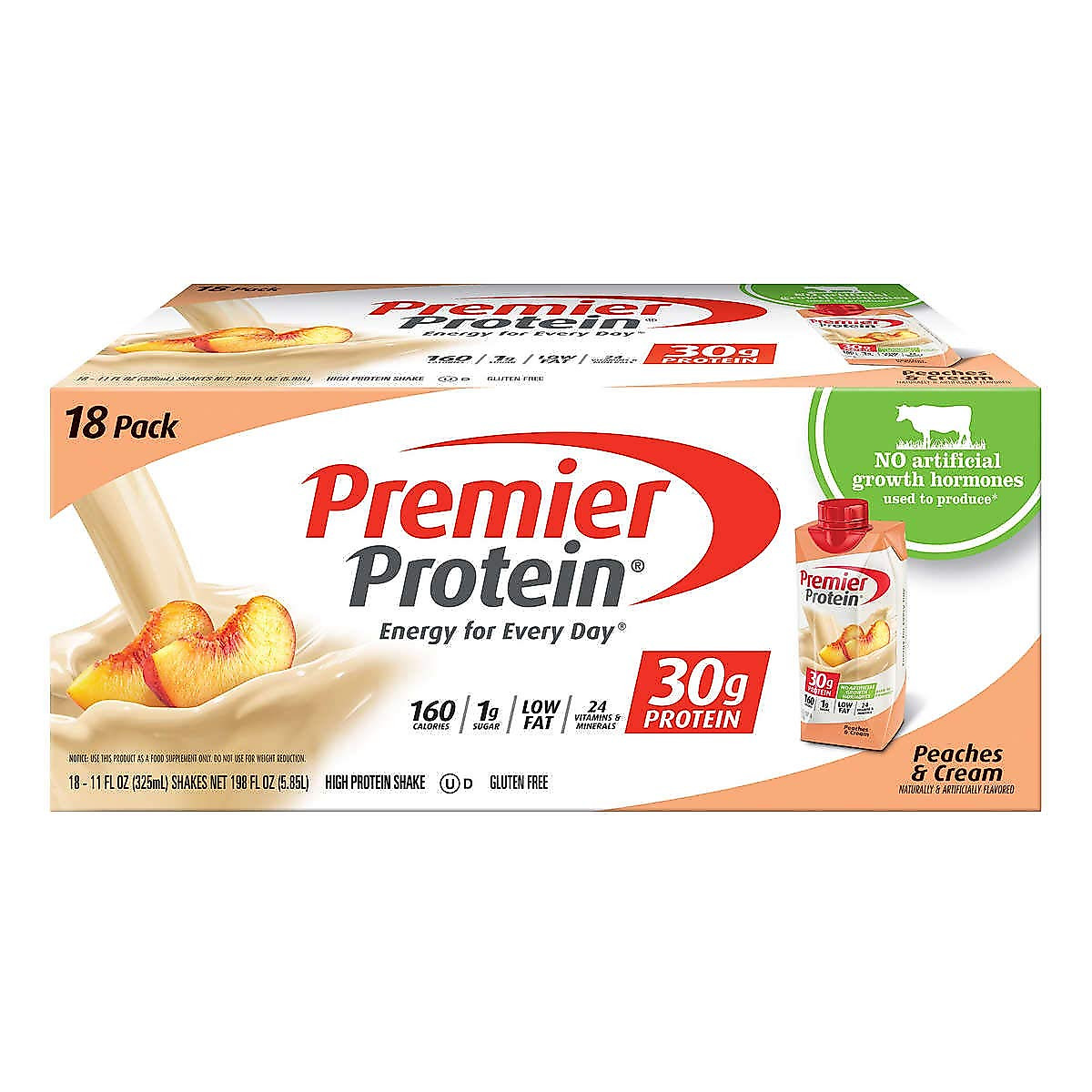 Premier Protein Shake, Peaches & Cream, 198 Fluid Ounce