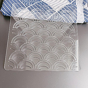 Acrylic Sashiko Stencil, Embroidery Pattern, Quilting Stencil for Hand Quilting and Embroidery
