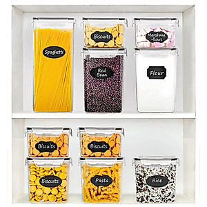 Airtight Food Storage Containers Set, RAZCC 32 PACK Cereal Storage Containers for Kitchen and Pantry Organization BPA Free Kitchen Canisters for Cereal, Rice, Flour & Oats, Free Marker and Labels