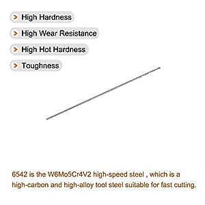 uxcell 10 Pcs 0.3mm HSS(High Speed Steel) W6542 Micro Drill Bits, Fully Ground Jobber 20mm Length Drill Bit for Mild Steel Copper Aluminum