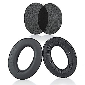Sumugaric Replacement Ear Pads Cushions with Memory Foam Compatible with Sennheiser HD650 HD600 HD580 HD660 S HD565 HD545 Headset Headphones Accessories - Black