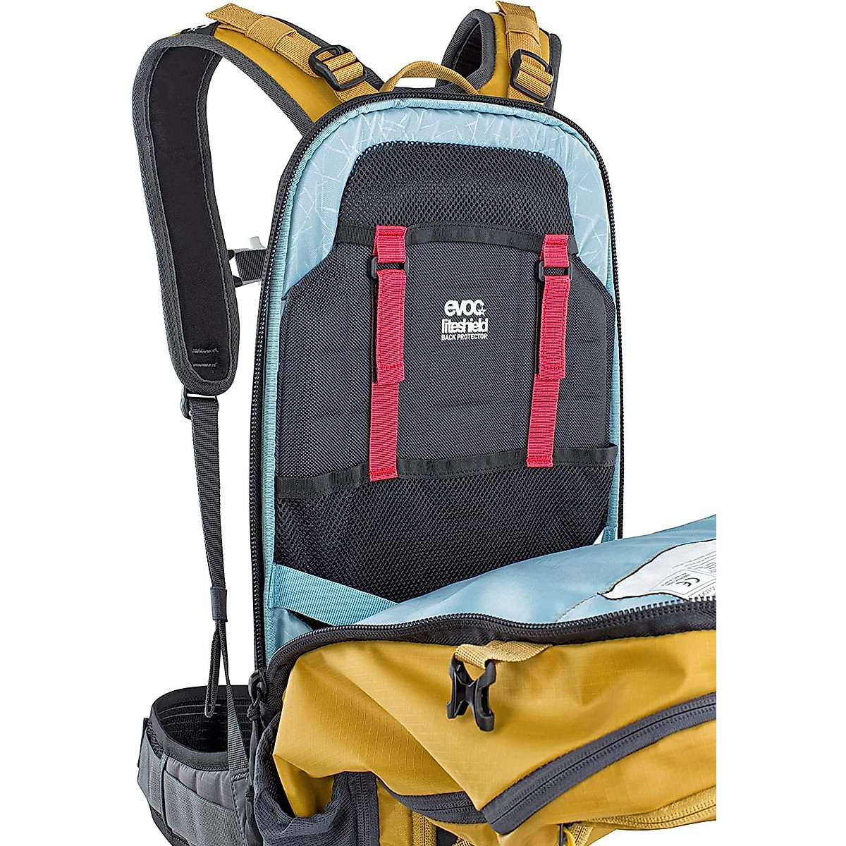 EVOC, FR Trail E-Ride, Protector backpack, 20L, Loam/Carbon Grey, ML