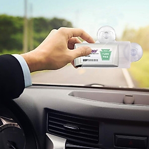 EZ Pass Holder with Super Strong Suction Cups Holds Tightly to Your Car Windshield (Clear)
