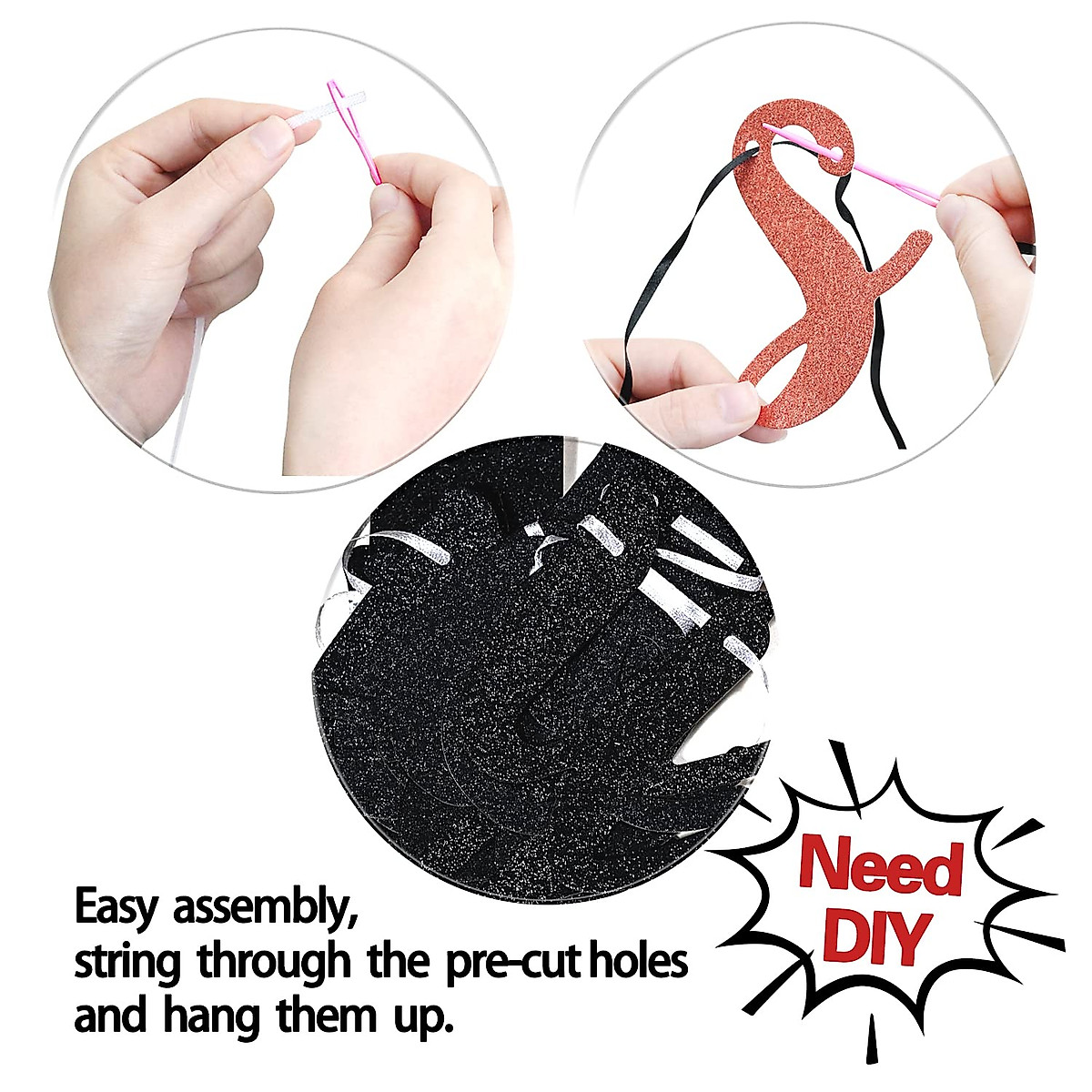 Black Glitter Who Said You Could Leave Banner, The Legend Has Retired/Good Luck We Will Miss You, Retirement Party Decorations Supplies