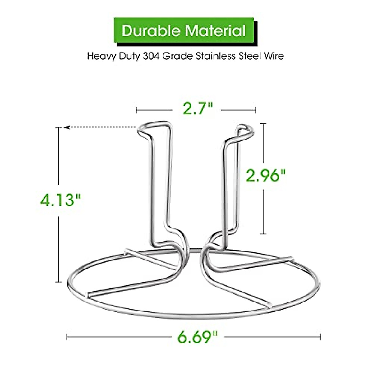 Mightify Beer Can Chicken Holder for Grill and Smoker, Food Grade Stainless Steel Beer Can Chicken Stand, Vertical Chicken Roaster Rack with Stable Base