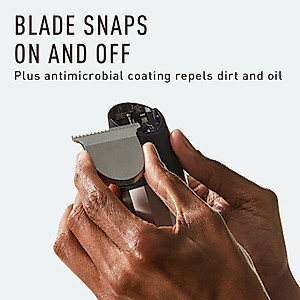 Bevel T Blade Trimmer Head Attachment for Increased Control, Fading, and Outlining, Compatible with Bevel Trimmer Only, T Blade Trimmer for Men, Silver