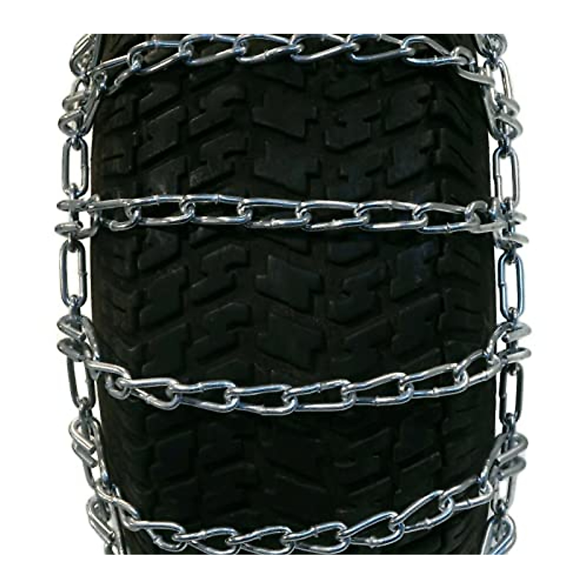 The ROP Shop | Pair of 2 Link Tire Chains 16x7.5x8 for John Deere Lawn Mower & Garden Tractor
