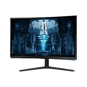 SAMSUNG 32" Odyssey Neo G8 4K UHD 240Hz 1ms G-Sync 1000R Curved Gaming Monitor, Quantum HDR2000, AMD FreeSync Premium Pro, Matte Display, Ultrawide Game View, DisplayPort, Black & White, 2022