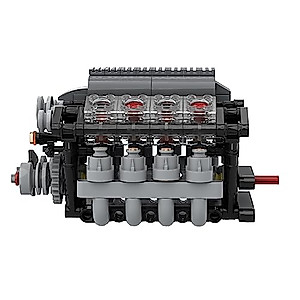 V8 Engine Model Building Set, Engine with Gearbox 568Pcs MOC Building Blocks Kit Construction Toy Compatible with Lego Technic