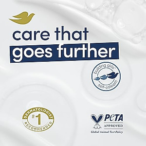 Dove Beauty Bar Soap Original 4 Count for Soft, Smooth Skin, with 1/4 Moisturizing Cream 3.75 oz