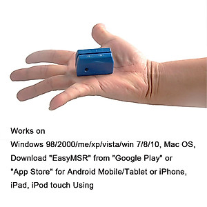 MINIDX5 Bluetooth Portable Card Reader transfers Data to MSR605X MSRX6 MSRX6BT (MINIDX5)