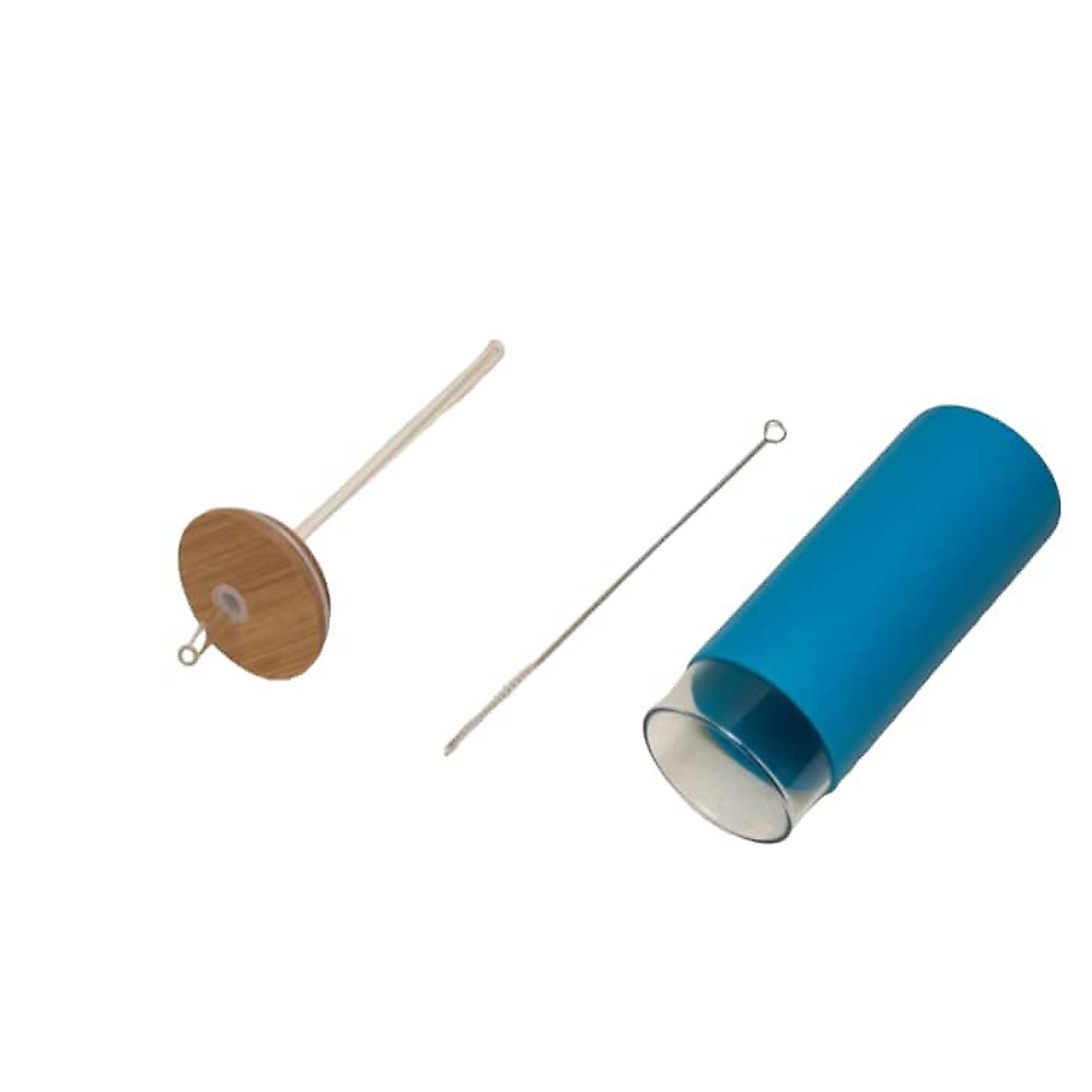 16 Piece Airtight Food Containers + 1 Glass Tumbler -Includes a Wooden Lid, Glass Straw, Cleaning Utensil, Lids Leakproof Microwave Oven Freezer Dishwasher Safe Containers Borosilicate Glass Set