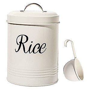 Baoblaze Metal Food Rice Storage Tin Canister 3L Container 5.9x7.5 Inch Premium