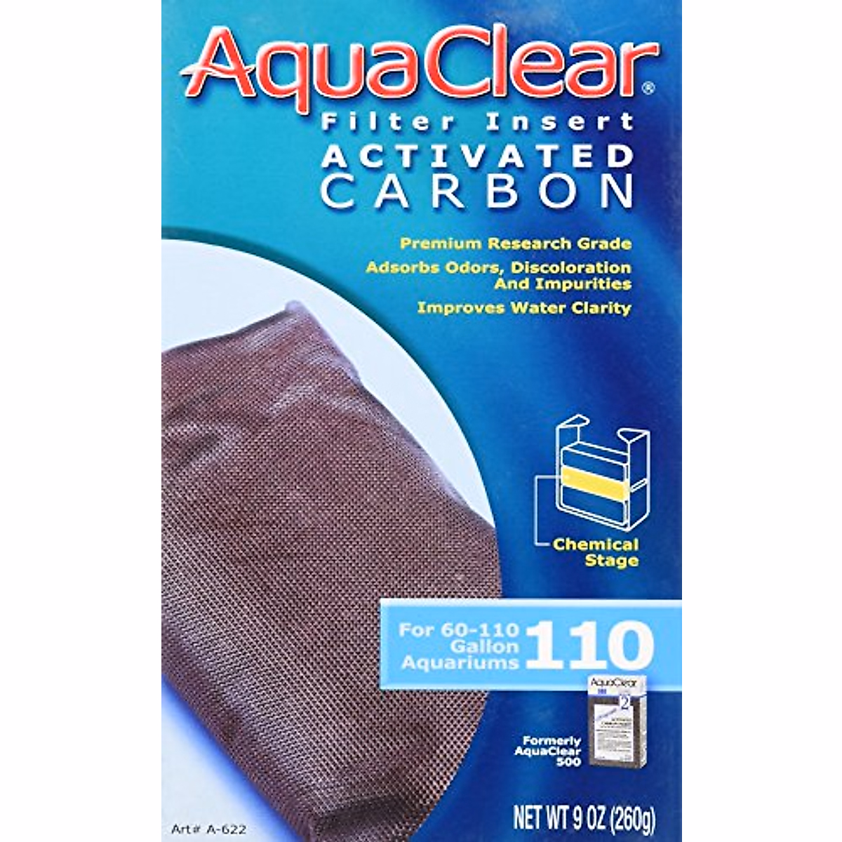 Hagen 3-Pack AquaClear 9-Ounce Activated Carbon Water Filter Insert for Aquarium (3-Pack)