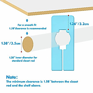 30 PCS Closet Rack Dividers, 6 Colors Rectangular Clothing Hanger Dividers with a Bonus Marker, Writable & Reusable for Sorting Clothes Size, Color Brand