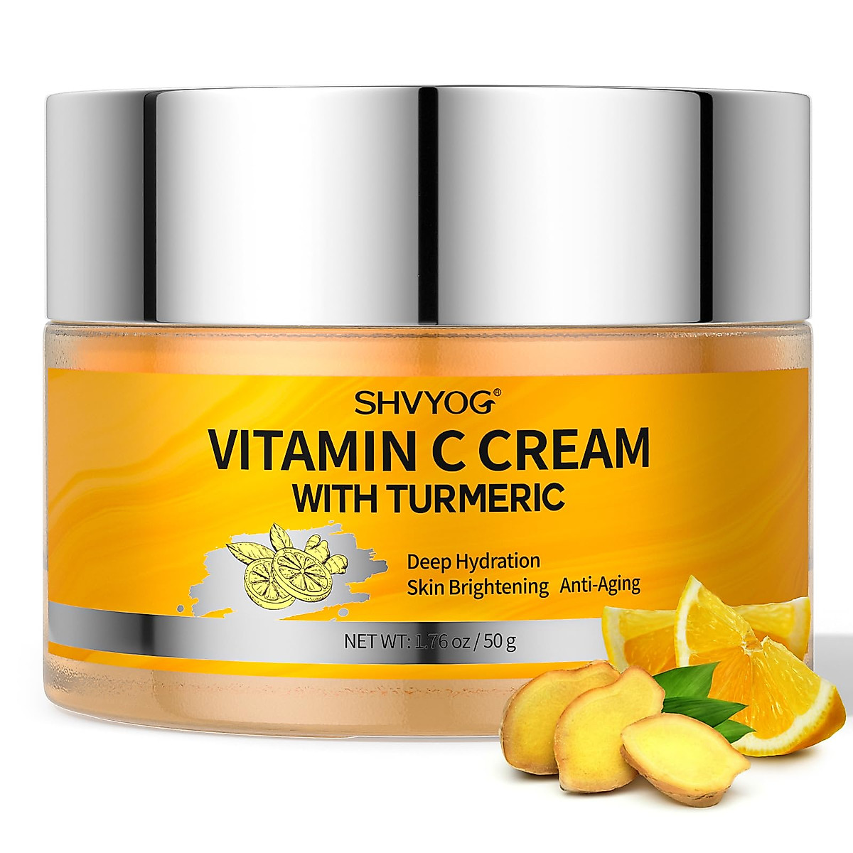 Vitamin C Face Moisturizer, Turmeric Vitamin C Face Cream, Anti-aging ...