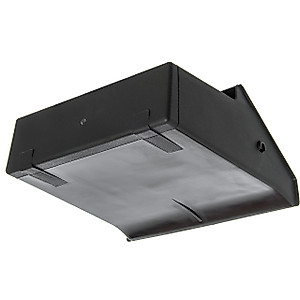 SPARTA Plastic Dust Pan, Upright Pan With 2 Piece Handle For Cleaning, 11 X 12 X 3.5 Inches, Black