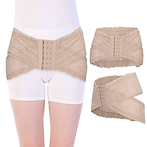 Pelvic Support Belt, Soft Hip Brace, Adjustable Elastic Hip Pain Relief for Postpartum Repair(M)