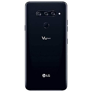 LG V40 ThinQ (64GB, 6GB RAM), 6.4" QHD+ FullVision Display, 5-Camera, 4G LTE - Black