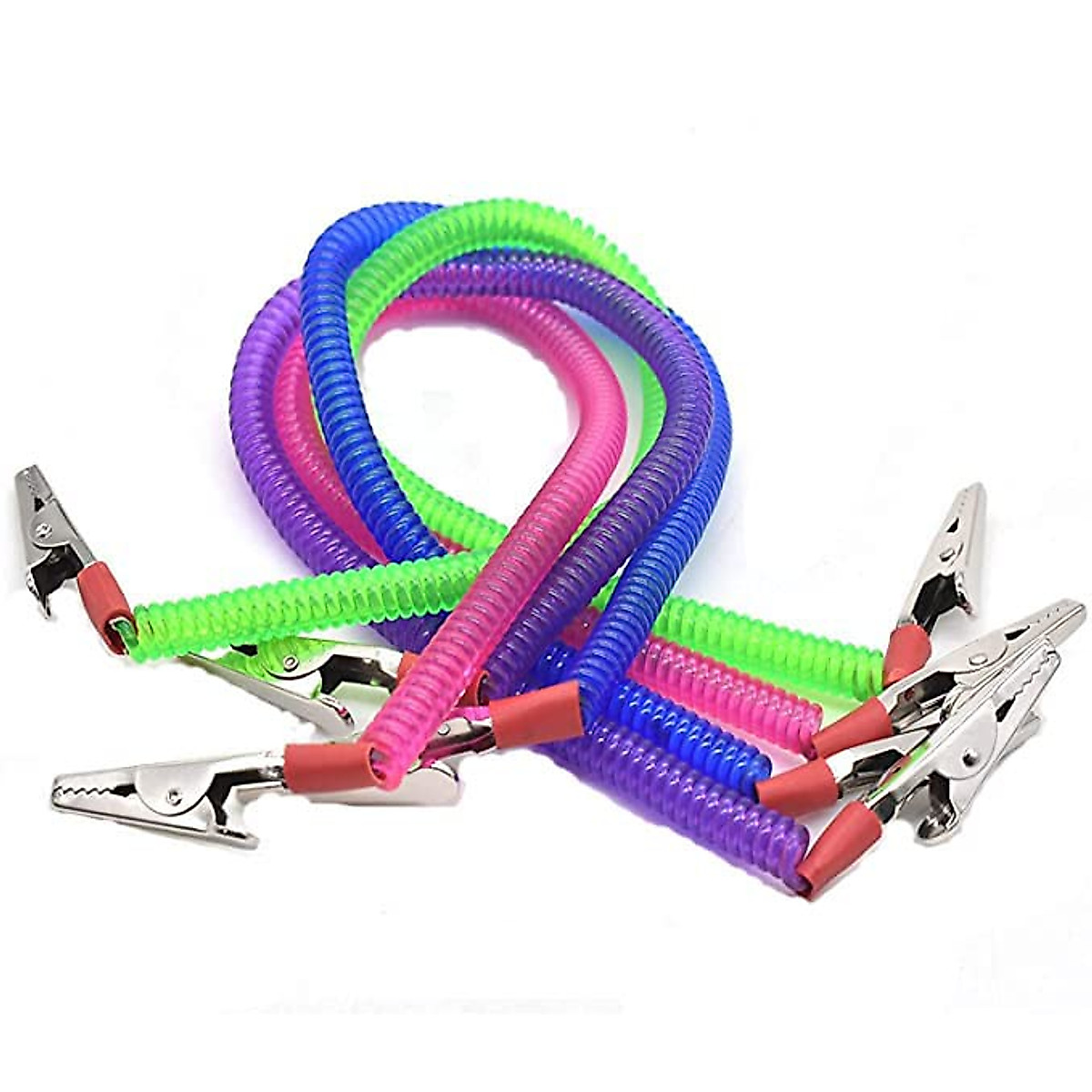 Chargenyang Dental Napkin Clip Flexible Elastic Dental Plastic Bib Clips Napkin Holder (4Count)