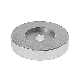 ANG-puneng Record Turntable Adapter 45 RPM Aluminum Silver for 7 Vinyl Technics SL1200 Series