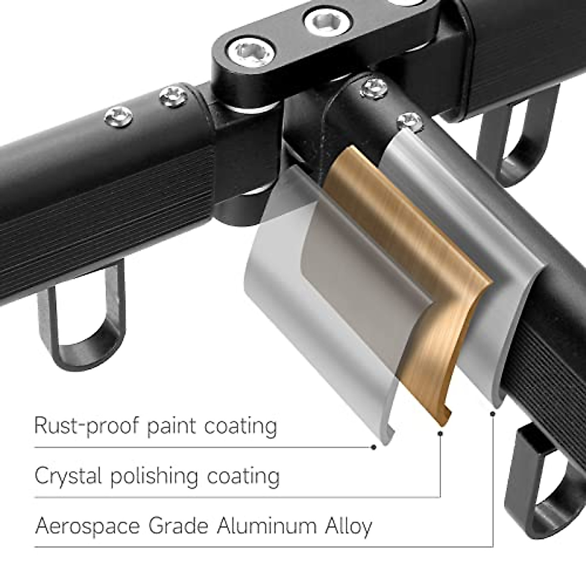 NesTidy Retractable Drying Rack, 3 x 25 L T-fold Clothes Drying Rack Space Saving with Towel Rod and Hanger Organizer, Wall Mounted Clothes Hanger Rack for Balcony, Laundry, Bathroom, Closet