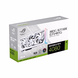 ASUS ROG Strix GeForce RTX ™ 4080 White Edition Gaming Graphics Card (PCIe 4.0, 16GB GDDR6X, HDMI 2.1a, DisplayPort 1.4a)