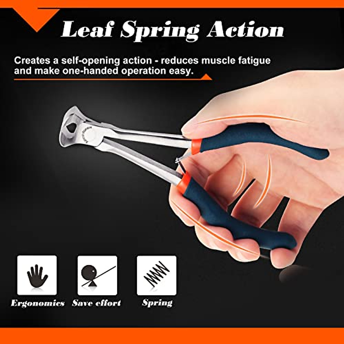 SPEEDWOX End Nippers Long Reach 5-1/2 Inch Mini End Cutting Pliers End Cutters Fine Precision Professional Wire Cutter for Jewelry Making Carpenter Construction Tools Nail Remover Mini Nippers