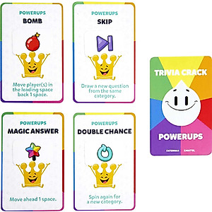 Mattel Games Trivia Crack The Board Game Based on Trivia App Game with Question Cards, Wager Tokens & Powerup Cards