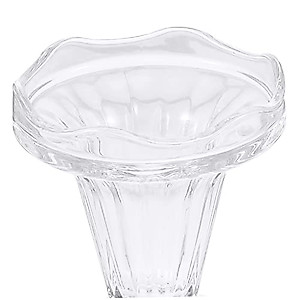 FELTECHELECTR Ice Cream Cup Cups for Clear Glass Cups Clear Dessert Plates Yogurt Dessert Cups Snack Cup Ice Cream Bowls Ice Cream Glasses Glass Ice Cream Dishes Footed Dessert Bowl