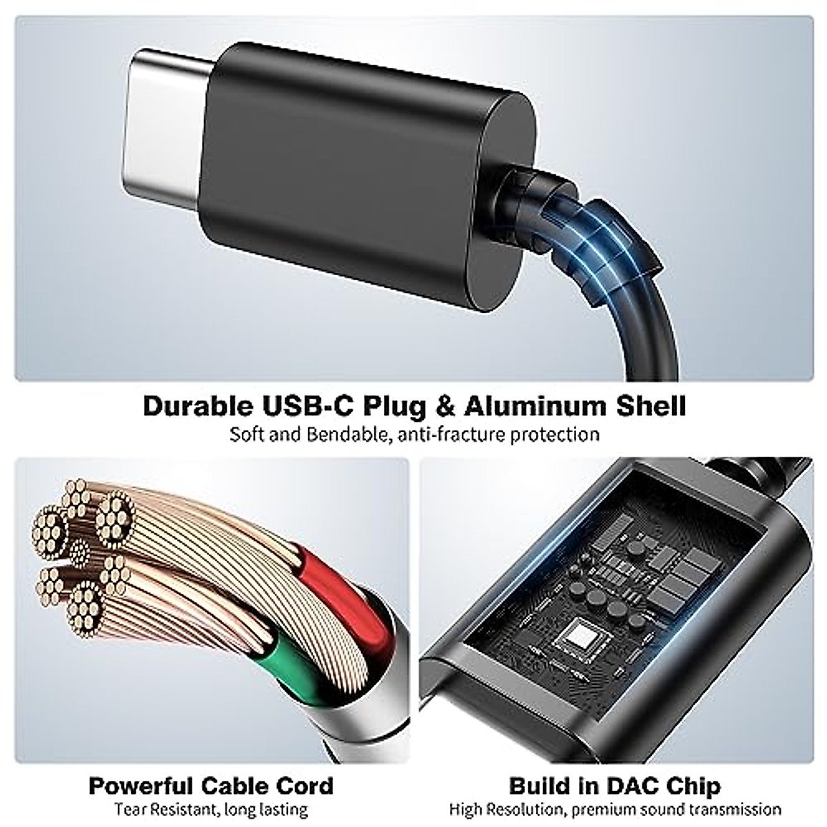 USB C Headphones Wired Earbuds for iPhone 15 Pro Max Samsung Z Flip 5 4 Fold Galaxy Tab S9 Ultra S23 FE Magnetic in-Ear Noise Canceling Type C Earphone Microphone Volume Control for iPad Air Pixel 8