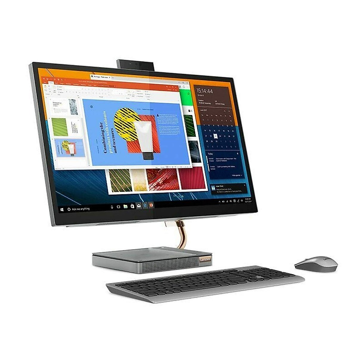 Lenovo 27" QHD Touchscreen All-in-One Ideacentre 5 Computer with Intel 8 Core i7-10700T Processor up to 4.5 GHz, 16GB DDR4 RAM, 512GB PCIe SSD, and Windows 10 Home