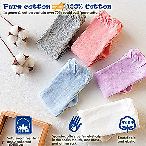 MOLUMIX Baby Knee High Grip Socks, Toddler Non-Slip Socks for Boys and Girls