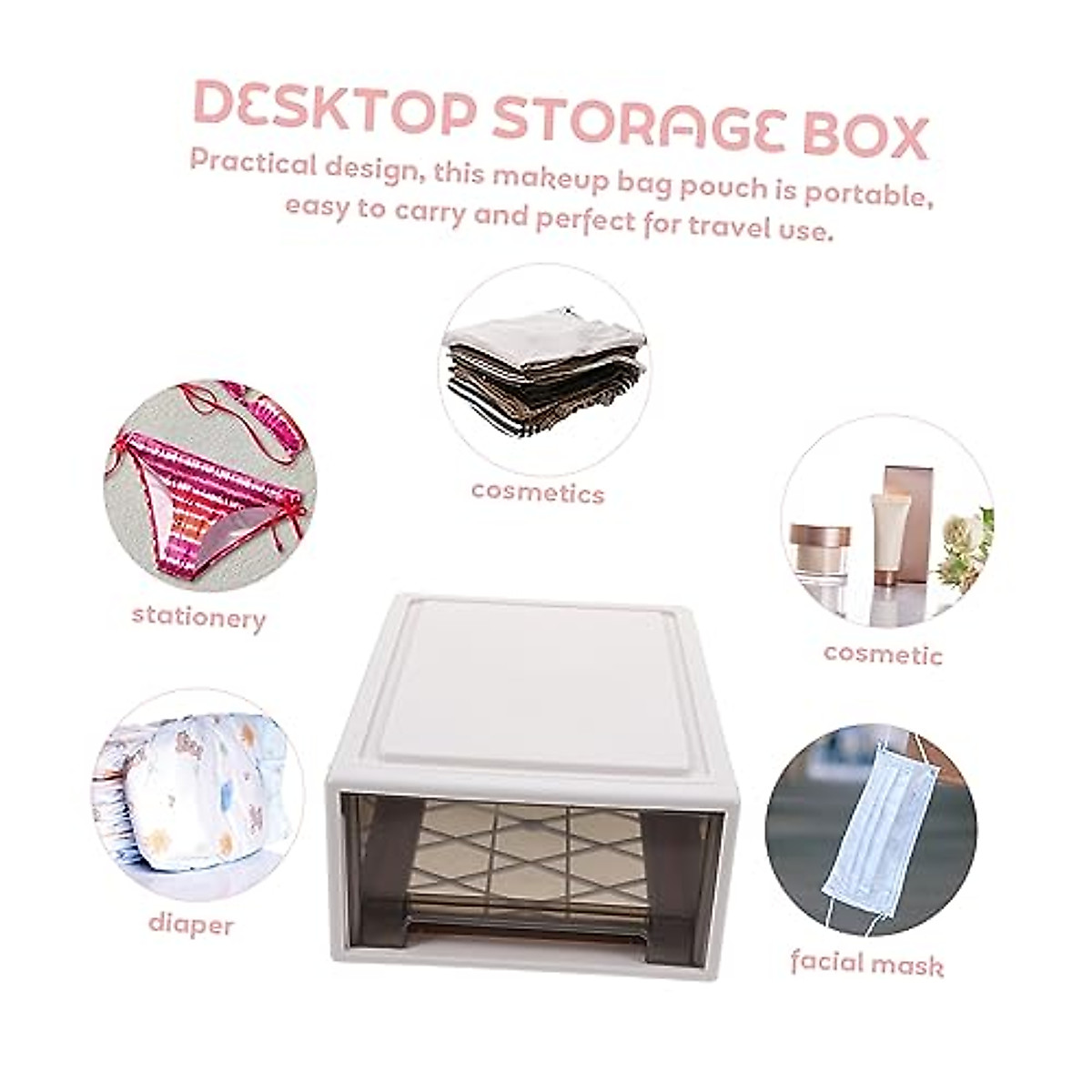 HOOTNEE 2pcs Sneaker Holder Containers Storage Drawers Storage Containers with Drawers Drawer Organizer Sundries Container Bin Chest of Drawers Stackable Closet Organizer Storage Bins Pp