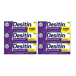 Desitin Baby Diaper Rash Maximum Strength Original Paste 4.8 oz. (6 Pack)