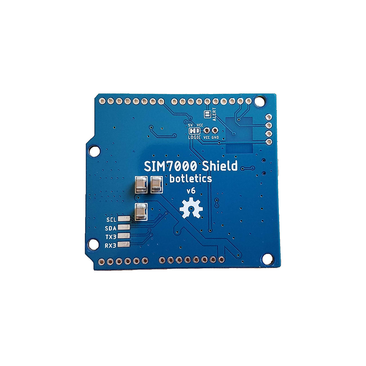 Botletics SIM7000 LTE CAT-M1 NB-IoT Cellular + GPS + Antenna Shield Kit for Arduino (SIM7000A)