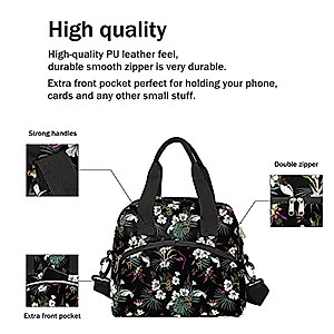 CFPolar Flower Insulated Lunch Box for Kids, Unisex, Polyester, Flower, Durable, Reusable, Leakproof, 11.8 x 7 x 10.2 in