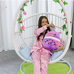 Easfan 14'' Rainbow Unicorn Plush Pillow Soft Boba Tea Plush Toy Cute Bubble Tea Unicorn Stuffed Animal Home Room Decoration Birthday Christmas Festival Gifts for Kids Toddlers