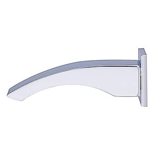 ALFI brand AB3301 Curved Wallmount Tub Filler Bathroom Spout, Polished Chrome