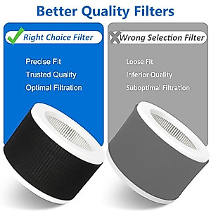 EPI810 True HEPA Replacement Filter, Compatible with KOIOS, MEGAWISE and MOOKA EPI810 Purifier