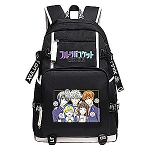 TPSTBAY Anime Bookbag Casual Women Daypack Oxford Men Travel Backpack Unisex Laptop Bagpack with USB Port (11)