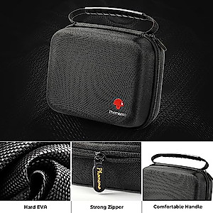 Phomemo Label Maker Case,Portable Case Compatible M220 M110 M221 M120 M200 Label Maker Printer, Holder Case for Label Maker Machine with Tape, with Mesh Pocket for Accessories (Case Only)