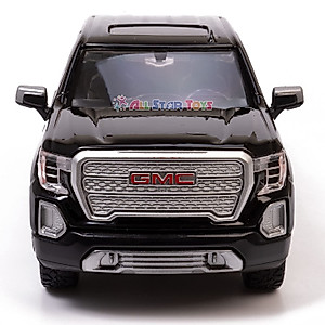 Motor Max 2019 GMC Sierra 1500 Denali Crew Cab Pickup Truck, Black 79362BK - 1/27 Scale Diecast Model Toy Car,unisex-children