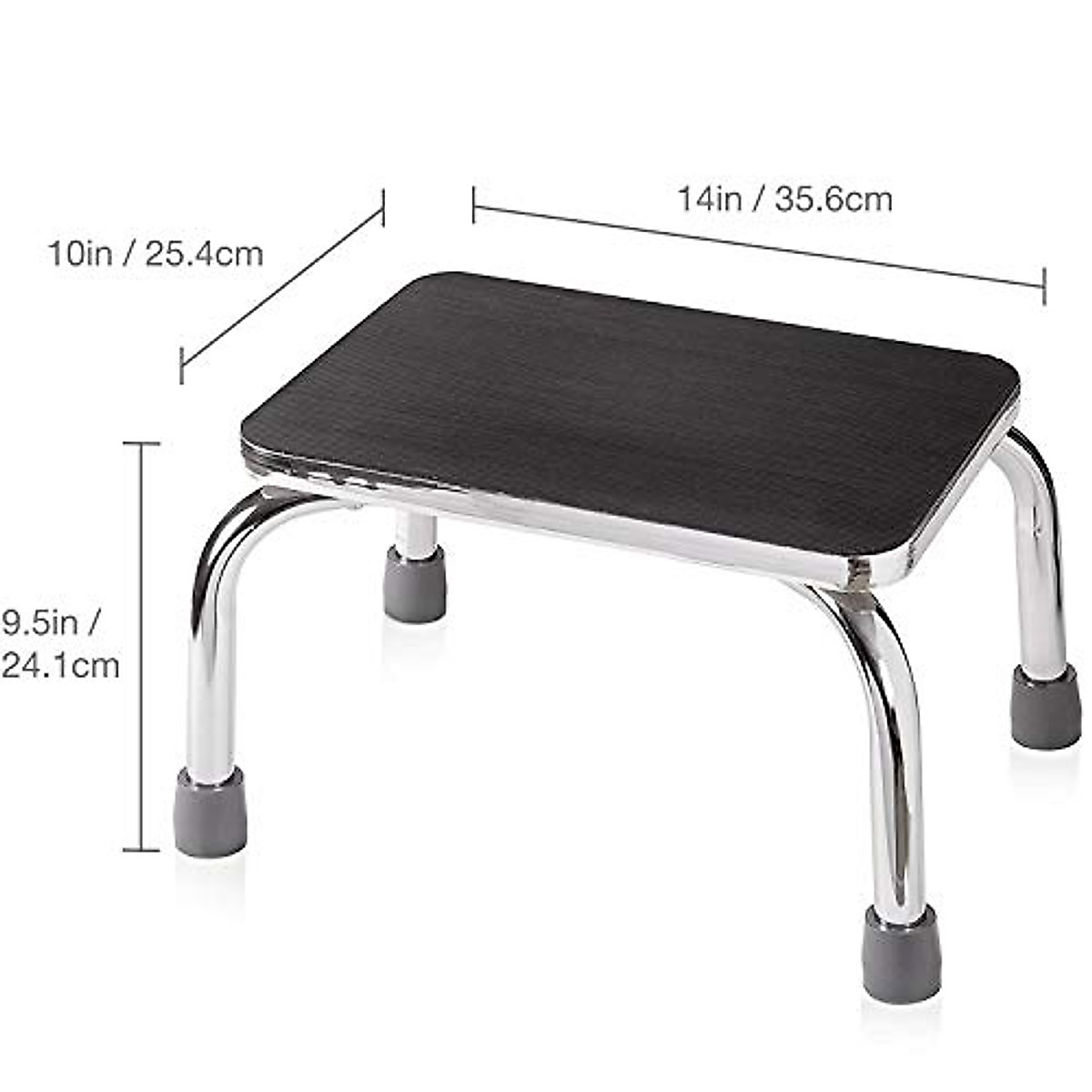 DMI Step Stool for Adults and Seniors, Heavy Duty Metal Stepping Stool for High Beds, Portable Foot Step Stool for Elderly, 250 lb Weight Capacity