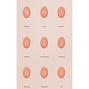 nvede Mini Dual-Purpose Curling Iron, Mini Dual Hair Curler, USB Rechargeable,Portable,Cordless Curling Iron (Pink)